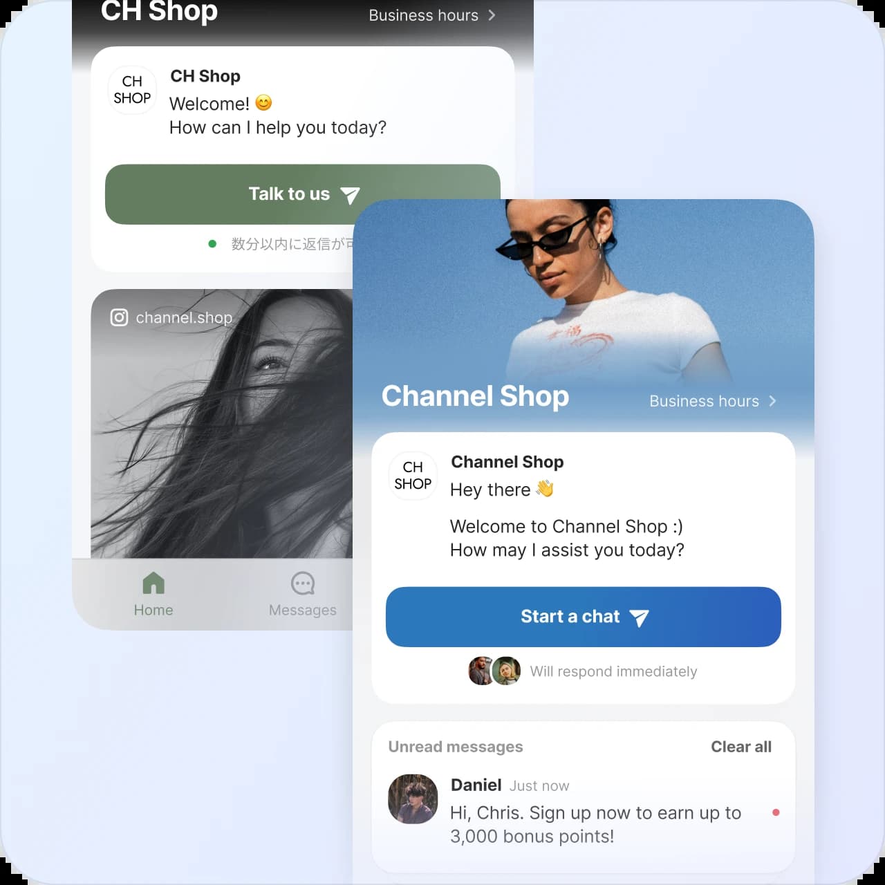 Channel.io - A CRM based Live Chat, Team Chat & Chatbot