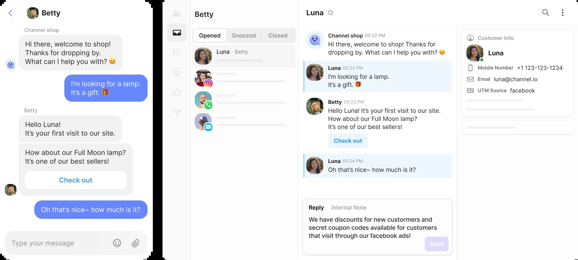 Channel.io - A CRM based Live Chat, Team Chat & Chatbot